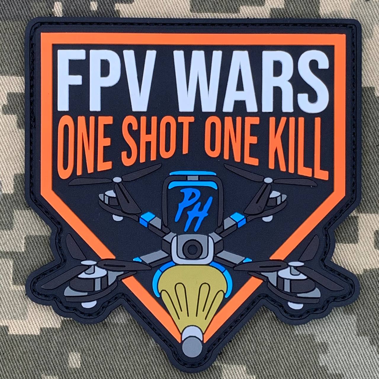 PVC нашивка FPV Wars ONE Shot One Kill