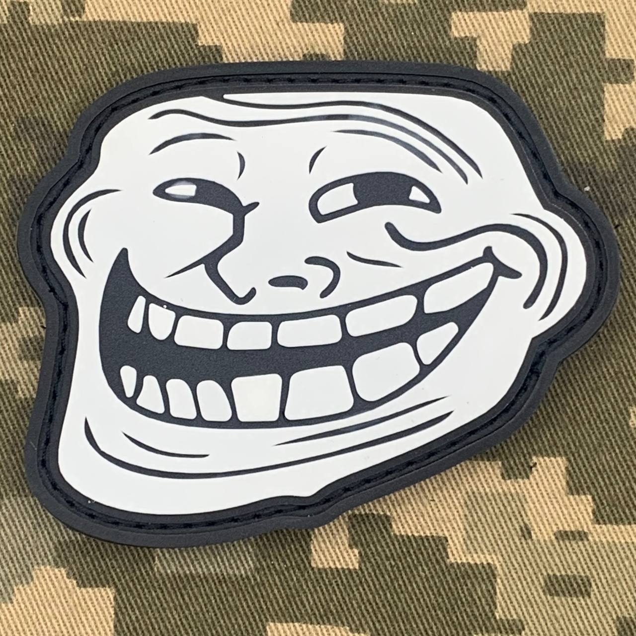 PVC нашивка TrollFace, троль фейс