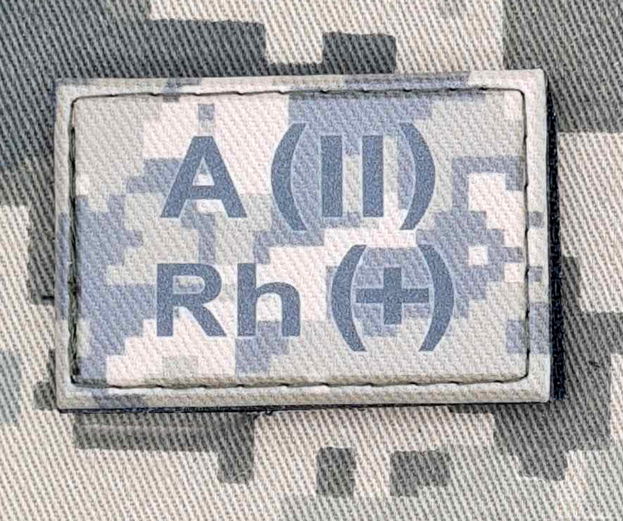Нашивка група крові A (II) Rh+