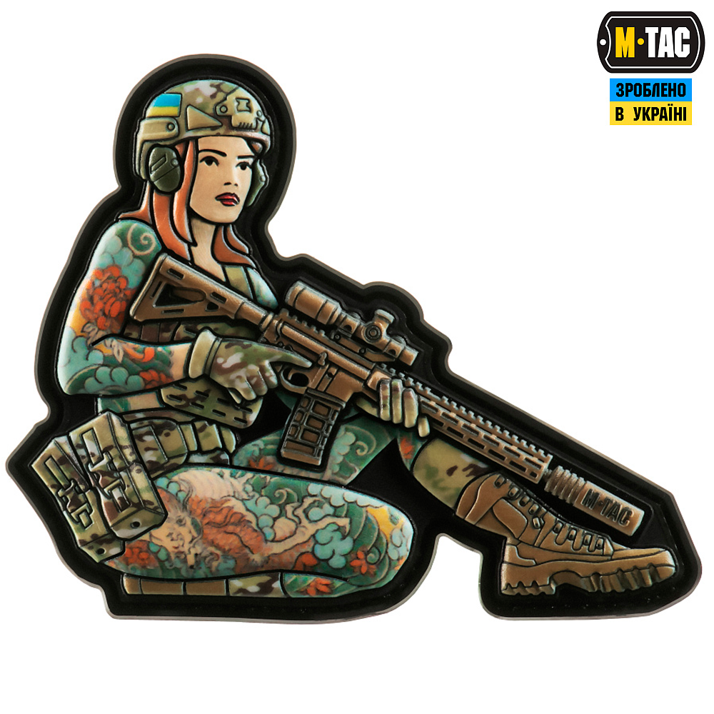Нашивка Redhead Tactical girl Yakuza Tatoo