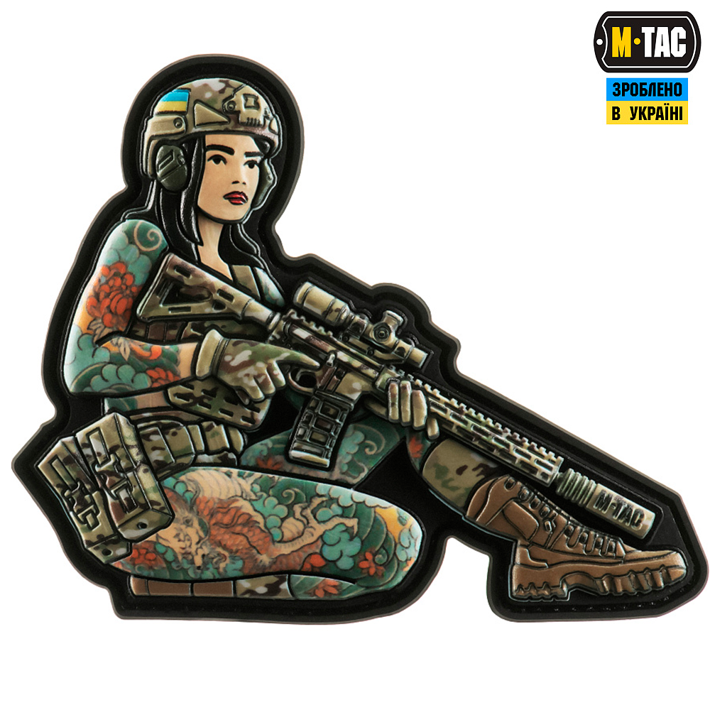 Нашивка Brunet Tactical girl Yakuza Tatoo