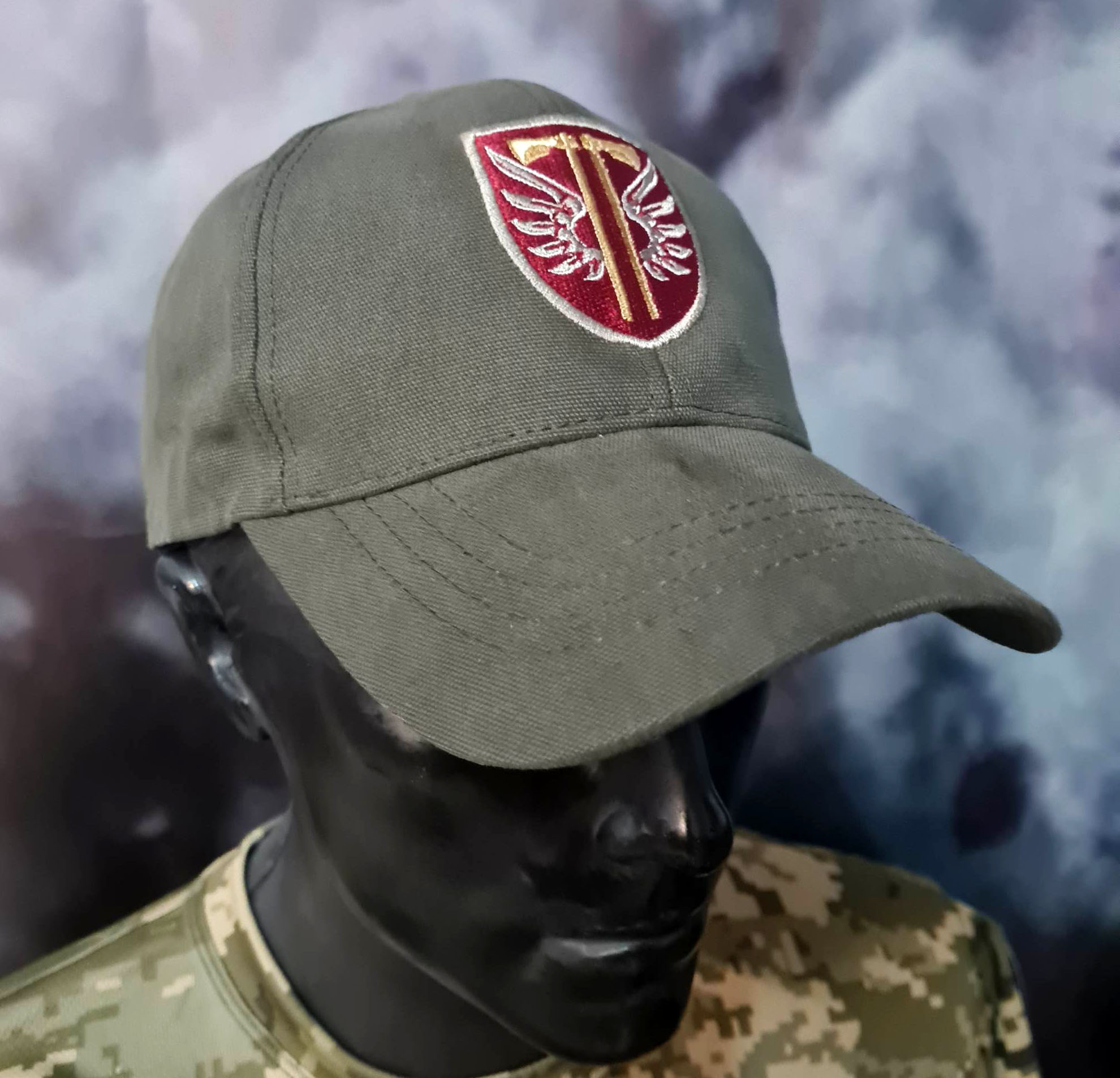 Бейсболка з вишивкою 77 окрема аеромобільна бригада ДШВ ЗСУ