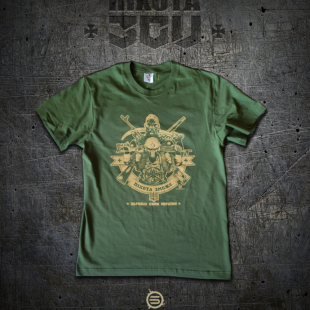 ФУТБОЛКА ПІХОТА ЗМОЖЕ ARMY OLIVE MOD