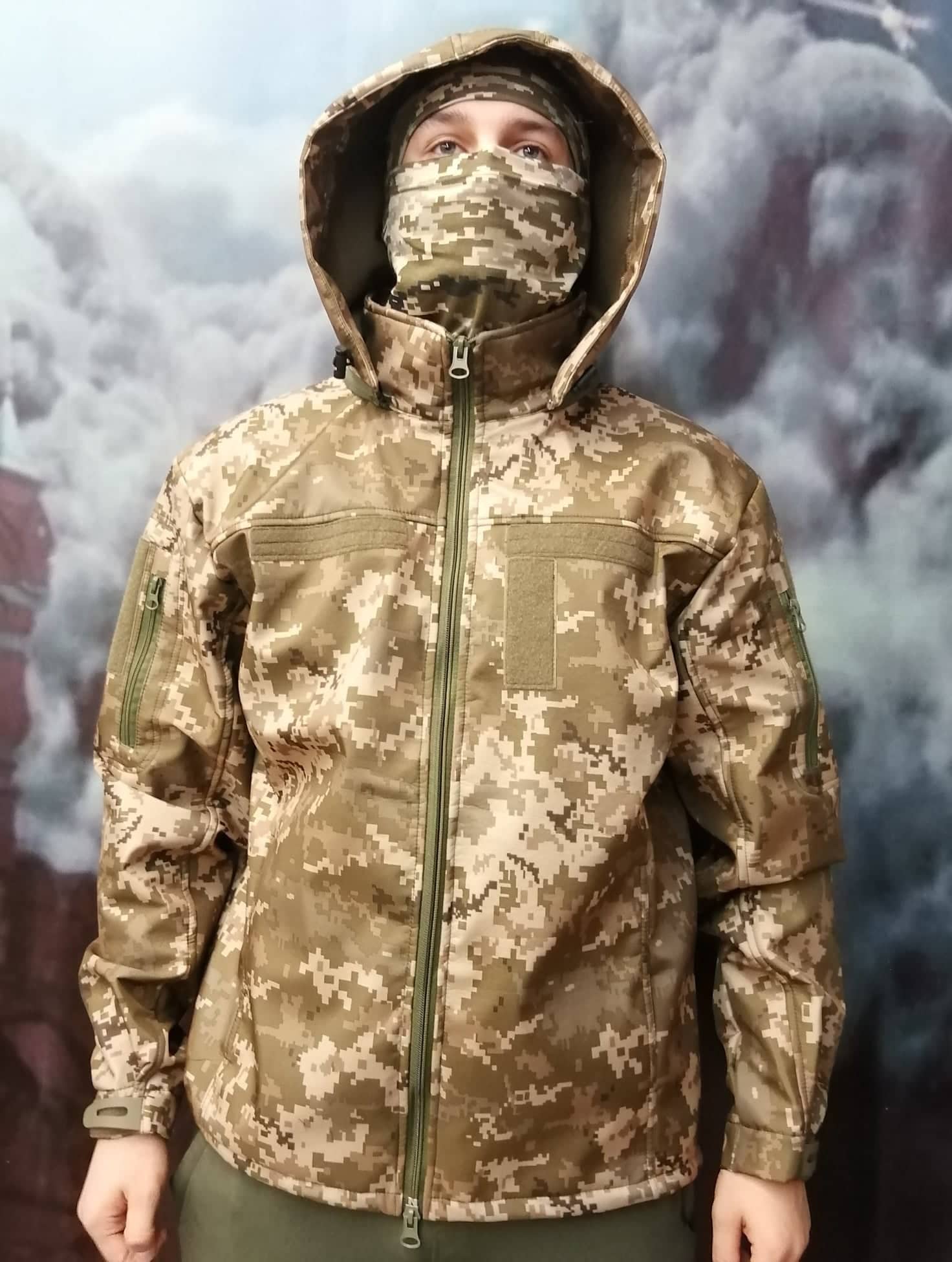 Куртка софтшел SOFT SHELL ПІКСЕЛЬ